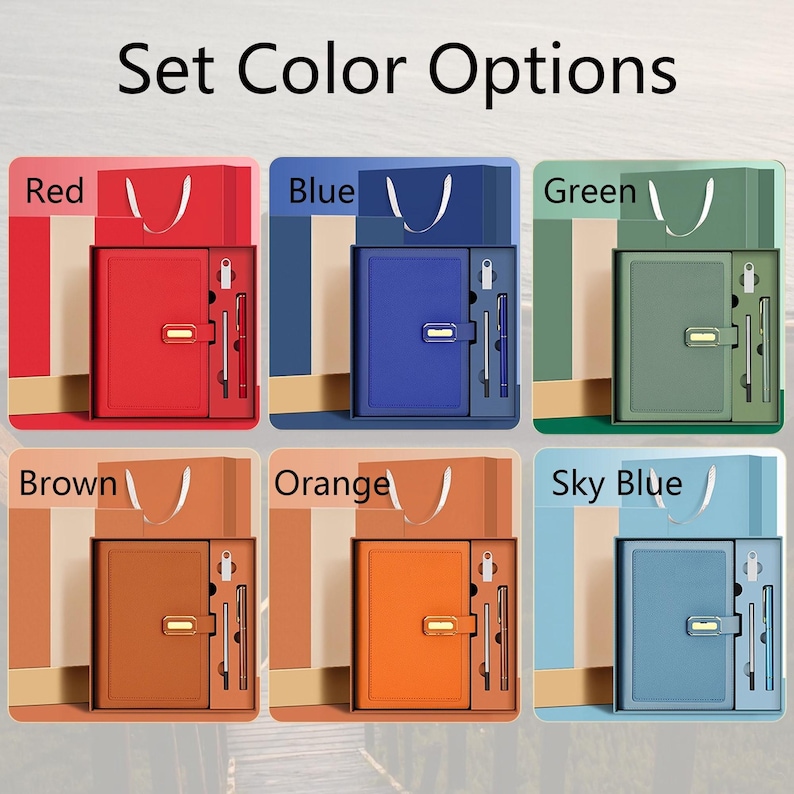 Notebook Gift Set With Pen, Engraved Journal, Business Gift Box ...