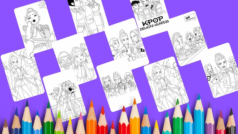 Demon Hunters Kpop Coloring Book, 30 Printable Coloring Pages (PDF) - Etsy