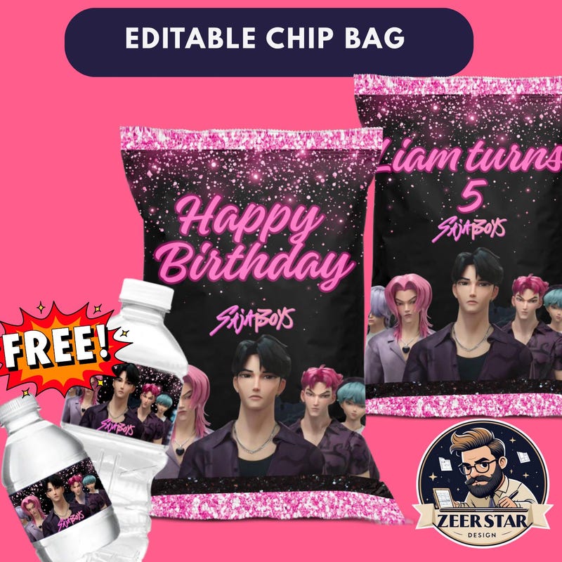 Saja Boys Chip Bag Boy - Etsy