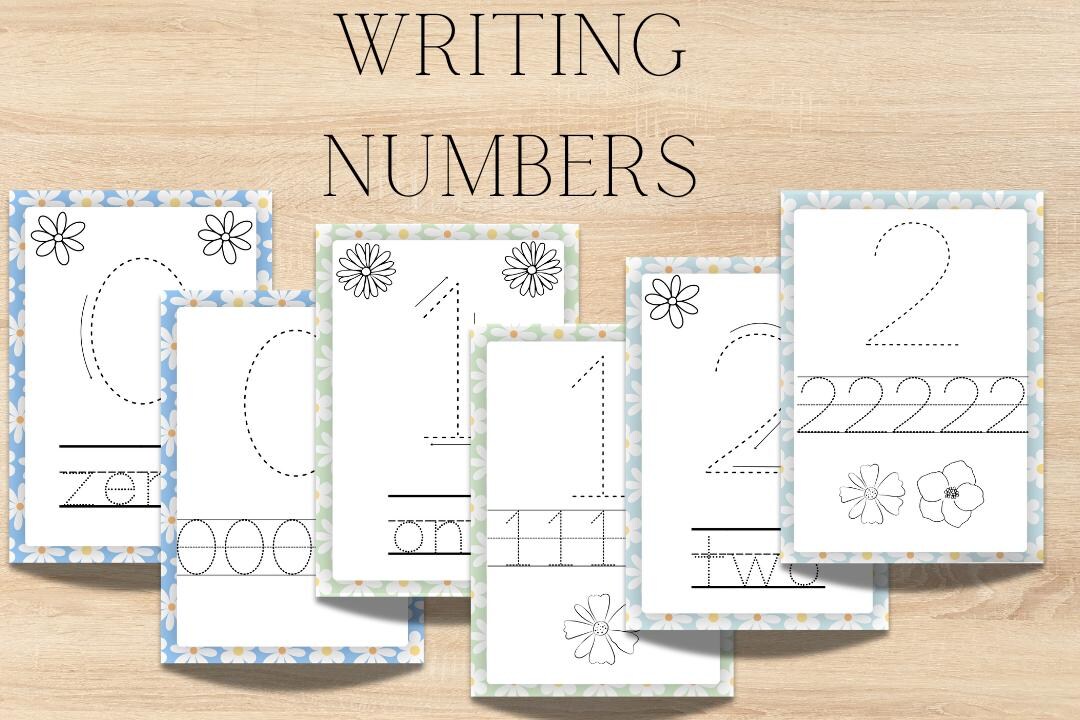 Writing Numbers 1-10 Printable | Early Years Number Tracing Worksheets ...