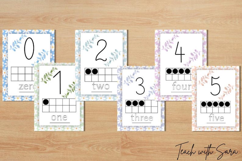 Flowery Number Chart 1–20 | Printable PDF | Educational Resources for ...
