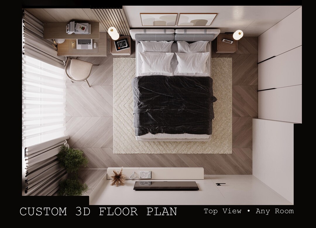 3D Floor Plan | Custom Room Layout | Interior Design Visualization - Etsy
