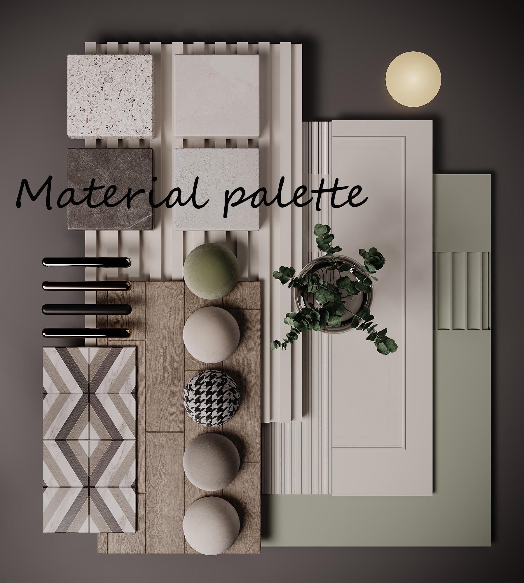 Custom Material Board for Interior Designers & Architects | Digital ...