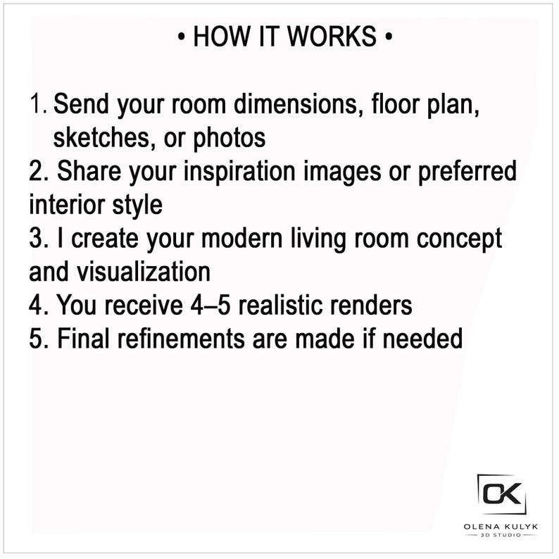 Custom Living Room Design | 3D Visualization Service | Interior Design ...