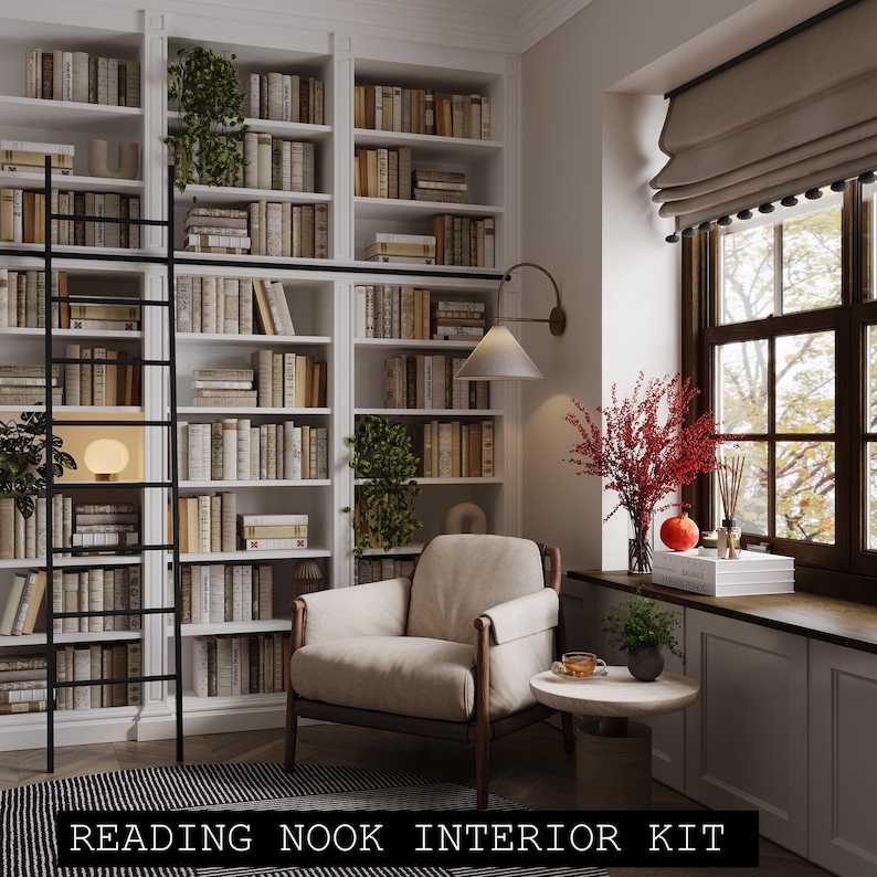 Reading Nook Guide PDF | Cozy Corner 3D Room Layout, Interior ...