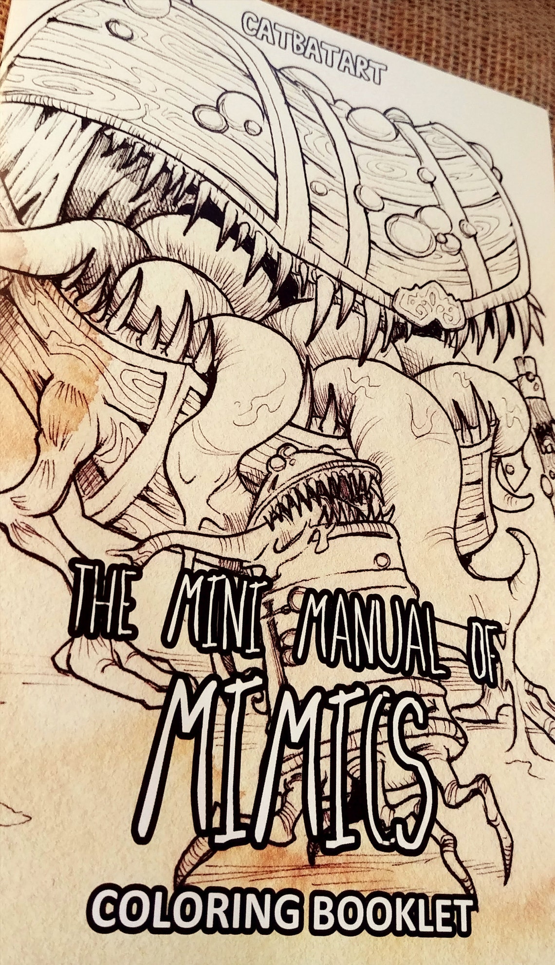 The Mini Manual of Mimics: Dnd Coloring Book - Etsy