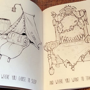 Buy The Mini Manual of Mimics: Dnd Coloring Book Online in India - Etsy
