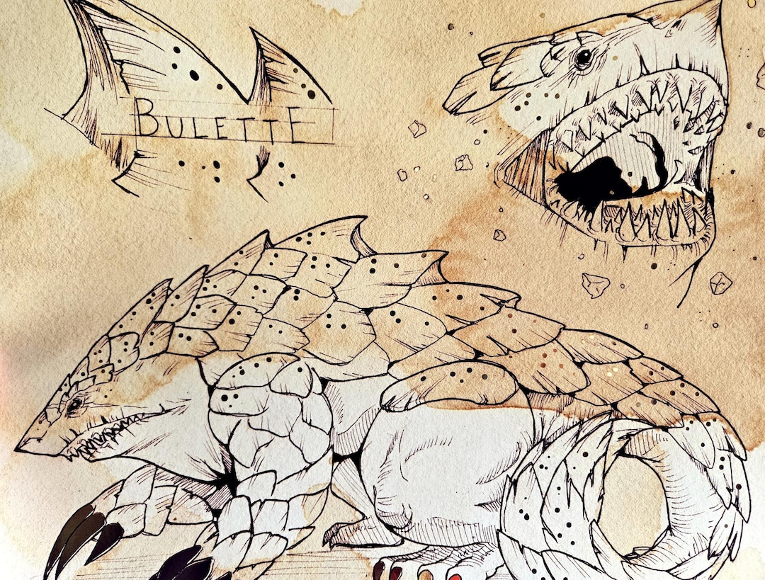 BULETTE: Dnd Monster Gold Foil Print (11x14") - Etsy