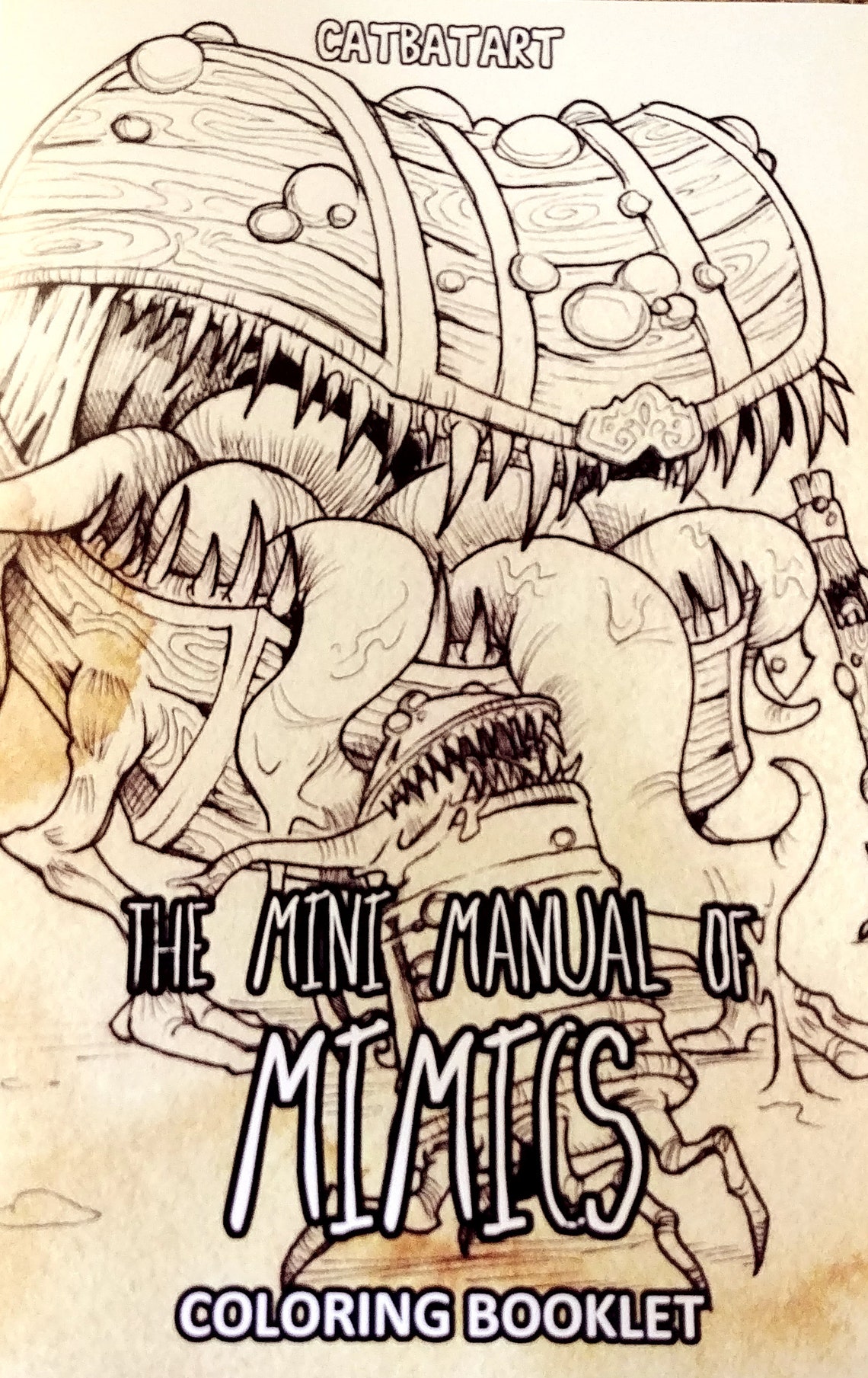 The Mini Manual of Mimics: Dnd Coloring Book - Etsy