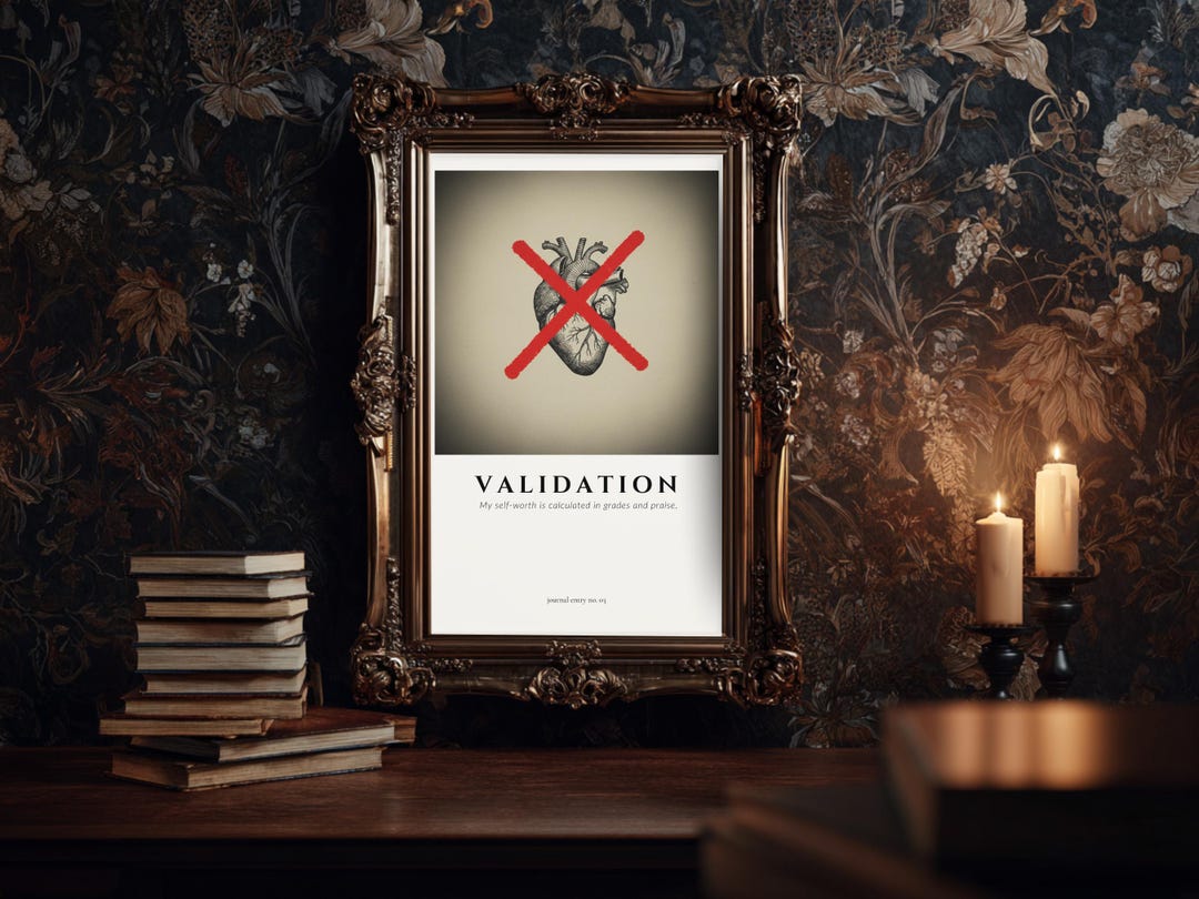 Overachiever Wall Art | Moody Library Decor | Study Motivation Quote ...