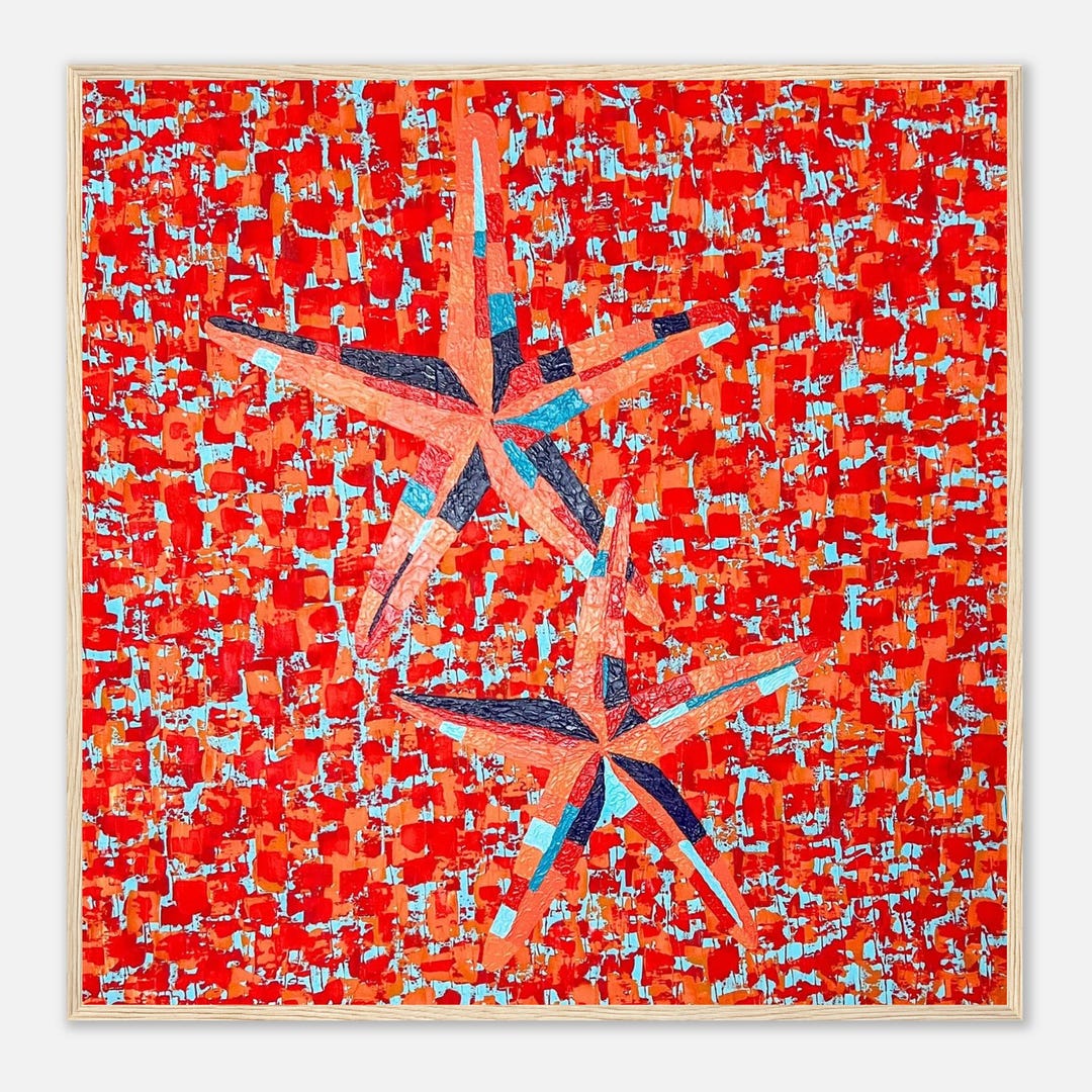 Premium Fine Art Print With Frame. Starfish Framed Art Print – Together ...