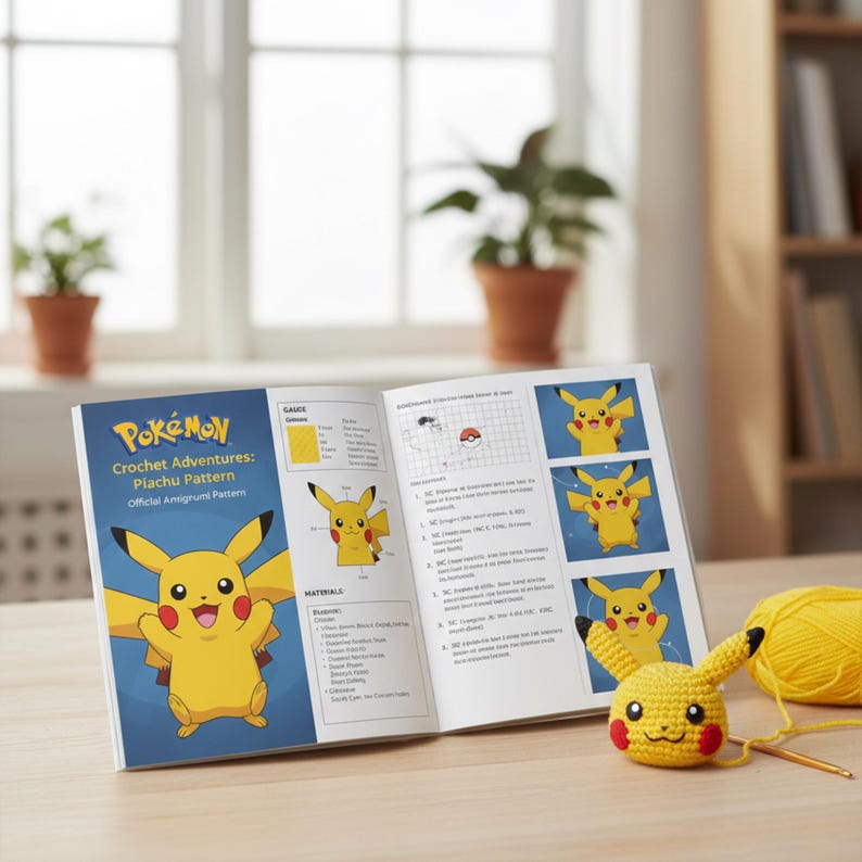 Pikachu Amigurumi Crochet Pattern - Children Toy En Du FR Es, Instant ...