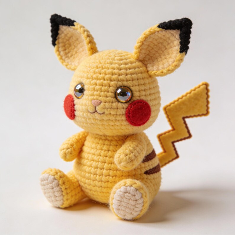 Pikachu Amigurumi Crochet Pattern - Children Toy En Du FR Es, Instant ...