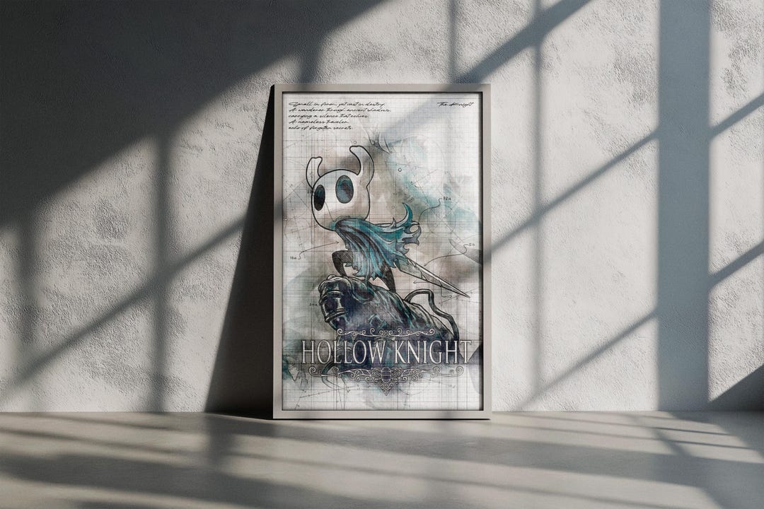 Hollow Knight | Knight Art | Video Game Poster - Etsy UK