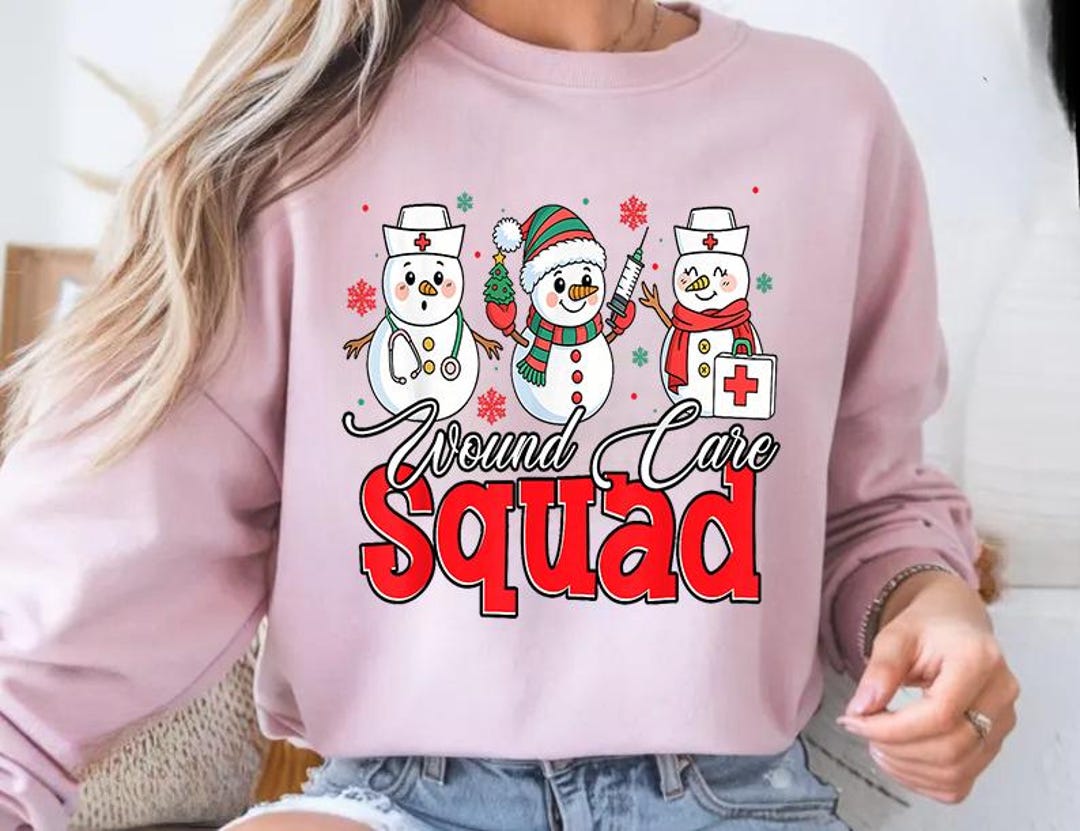 Wound Care Squad Snowman PNG: Funny Christmas Medical Design (digital ...
