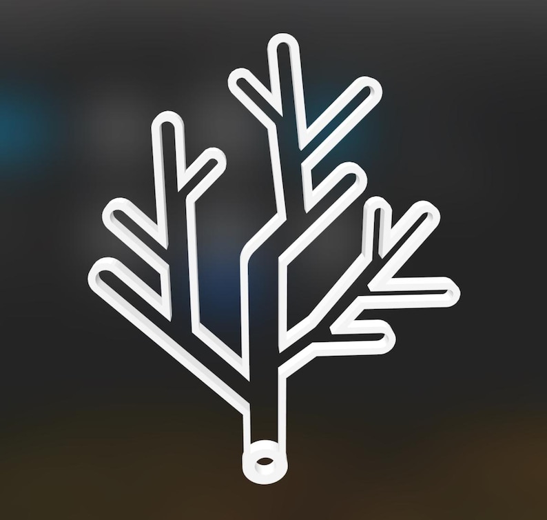 Keychain Tree STL File for 3d Printing - Etsy