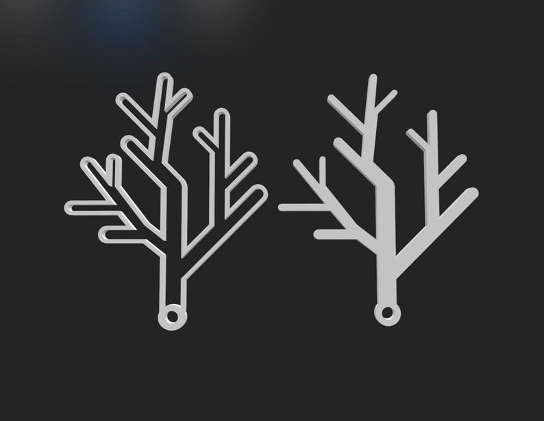 Keychain Tree STL File for 3d Printing - Etsy