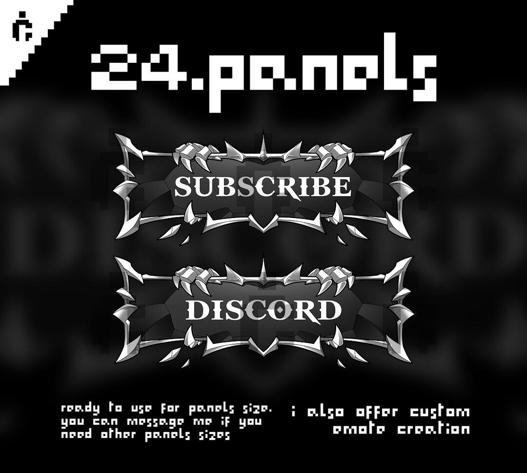 Dark Gothic Twitch Panels | Viking Norse Spartan Roman Stream Overlay ...