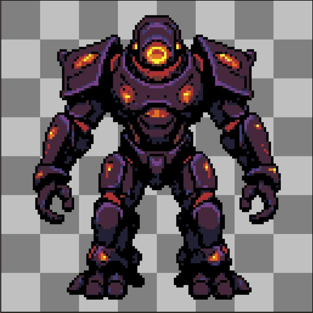 Molten Lava Golem Animation Sprite Sheet - Etsy