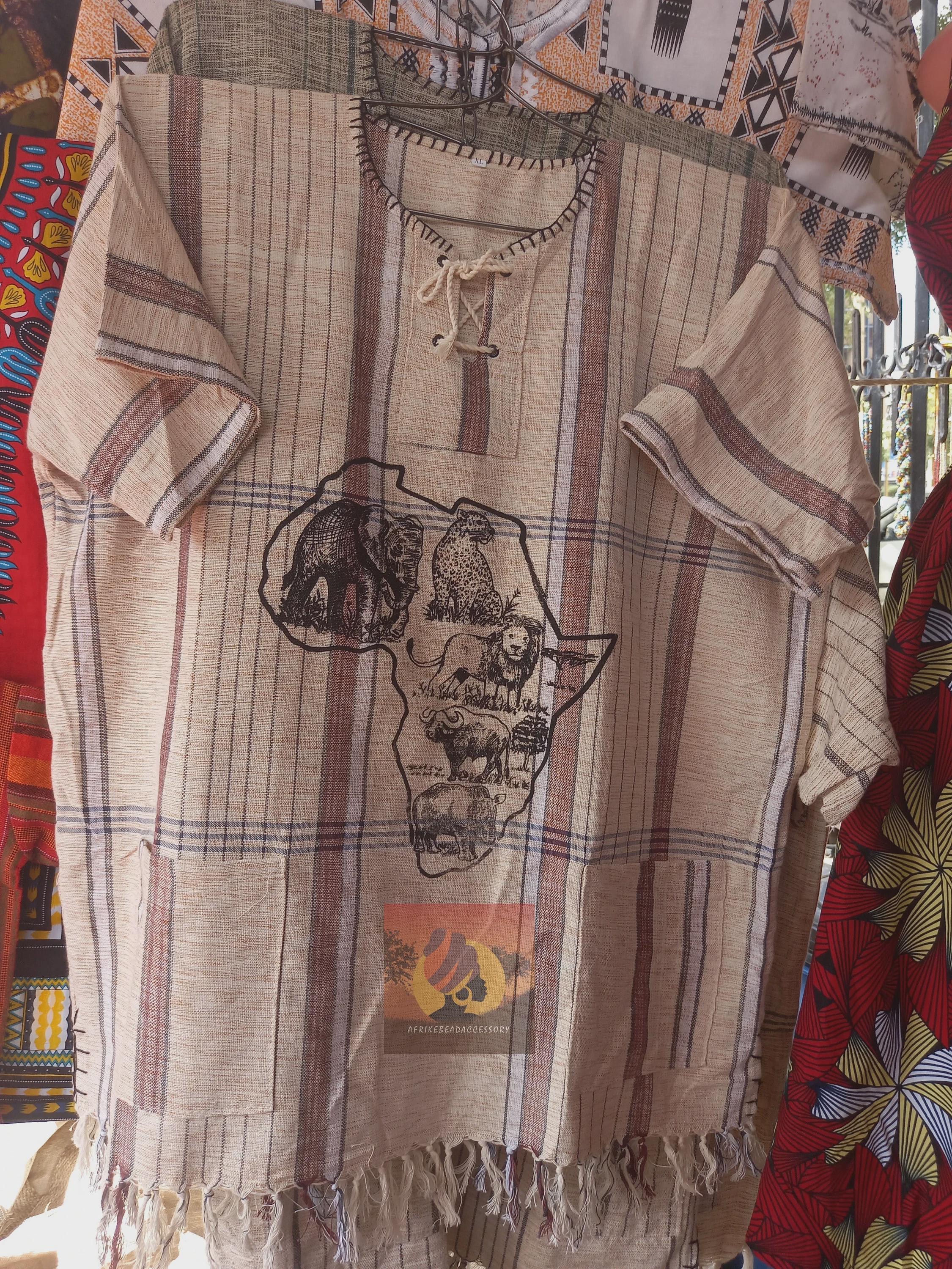 Kenyan Shirt Traditional Men Shirt for Men African Print Shirt Hand ...