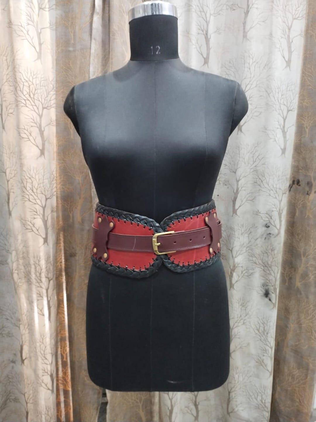 Medieval Kidney Leather Belt, Larp Armor for Men Viking Renaissance SCA ...