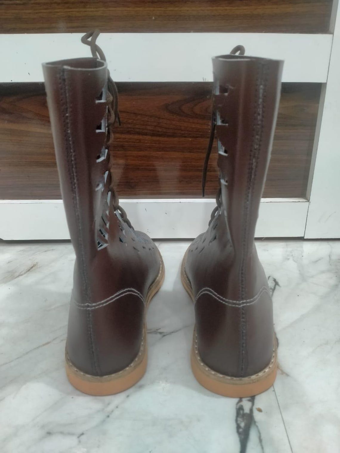 Roman Gladiator Caligae Genuine Leather Boot Reenactments LARP Cosplay ...