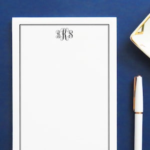 Womens Monogrammed Notepads, Monogramed Note Pads for Women Custom ...