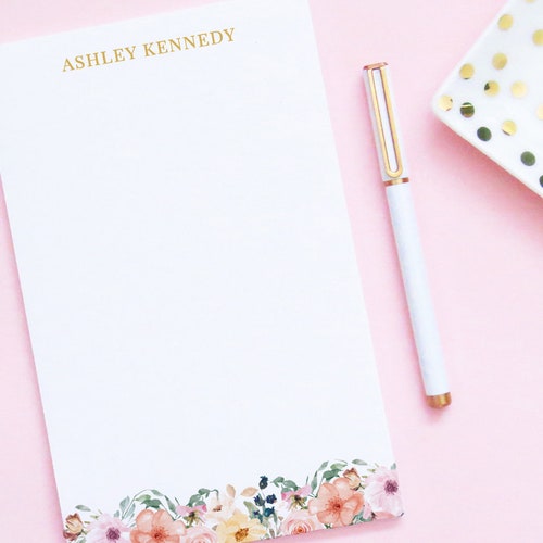 Personalized Notepad Personalized Stationery Stationary - Etsy