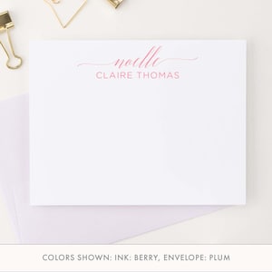 Personalized Script and Block Font Thank You Cards for Kids Custom ...