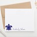 Sea Turtle Note Cards, Personalized Note Cards for Women, Notecards ...