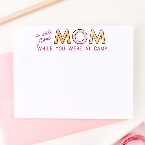 Camp Note Cards Kids' Camp Notes Summer Camp Stationery | Etsy