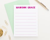 Personalized Lined Stationery for Girls Personalized | Etsy
