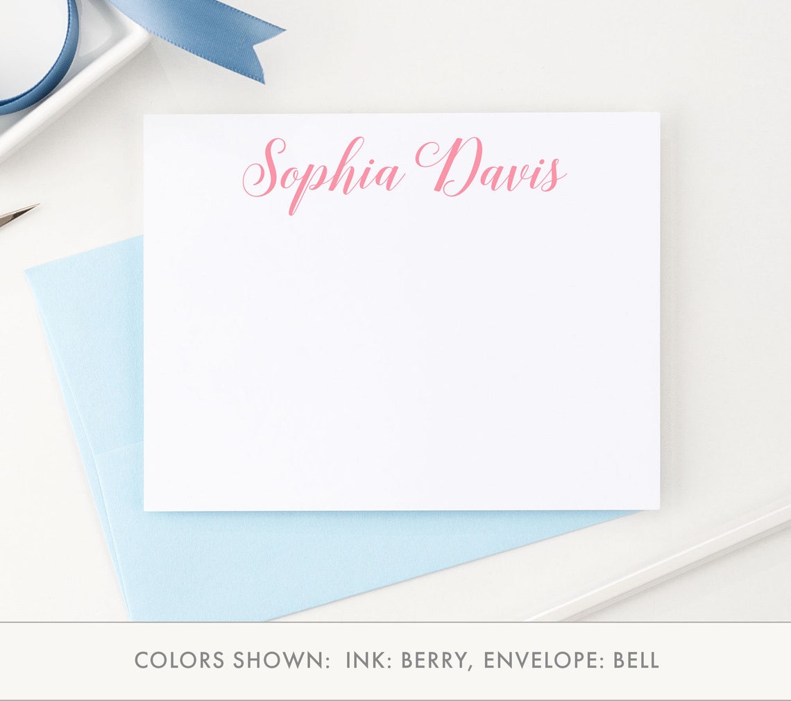 Women Personalized Stationery Set Adult Custom Stationary | Etsy