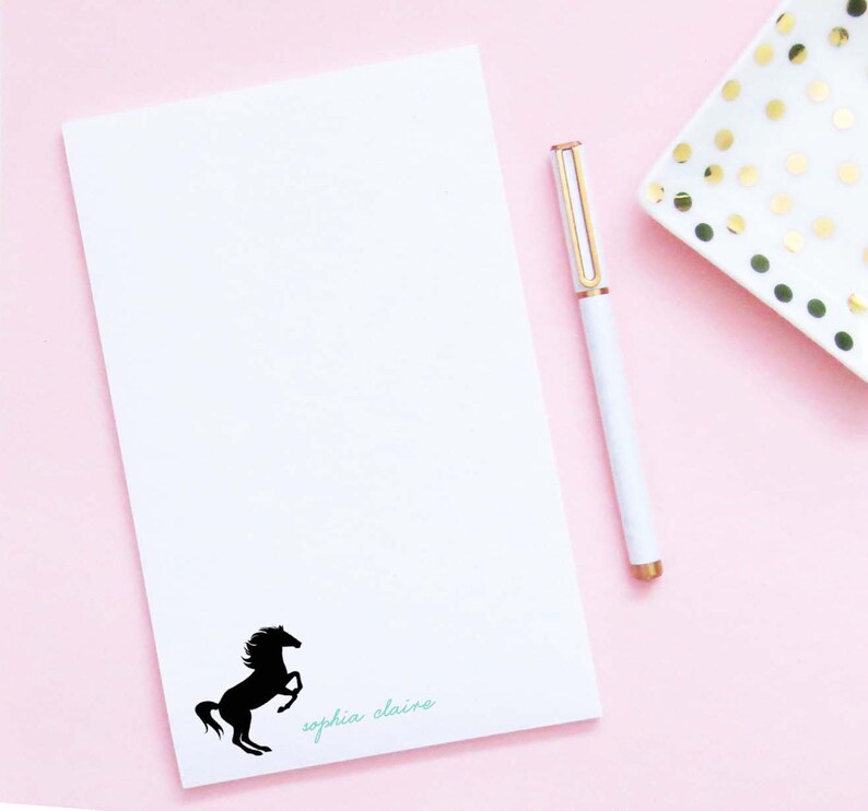 Stationary Personalized With Horses Horse Stationery Set - Etsy