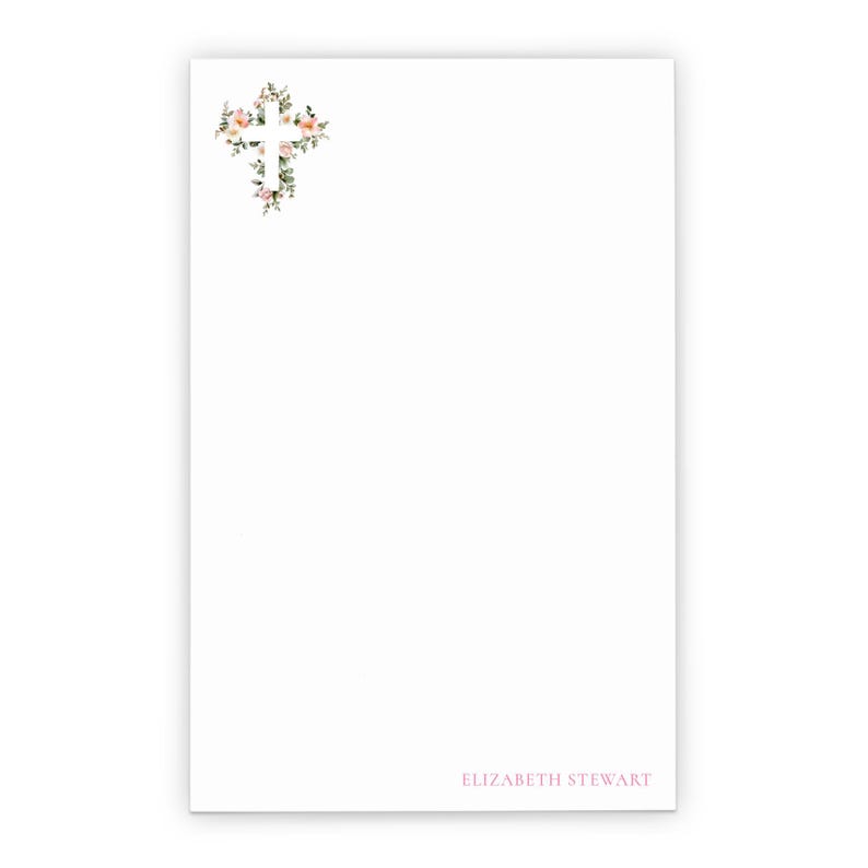 Customized Stationary Notepads With Name, Personalized Religious ...