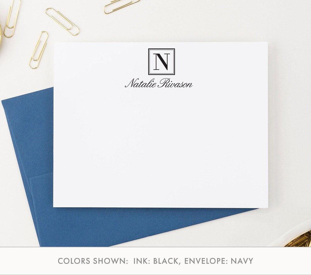 Personalized Monogrammed Stationery Set, Letter Stationary Set ...