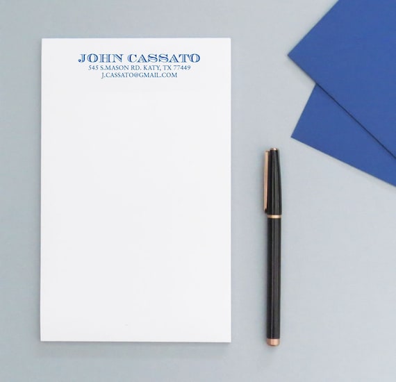 Personalized Note Paper