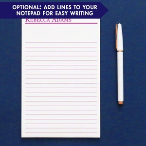 Mens Personalized Notepads, Custom Professional Stationery for Men ...