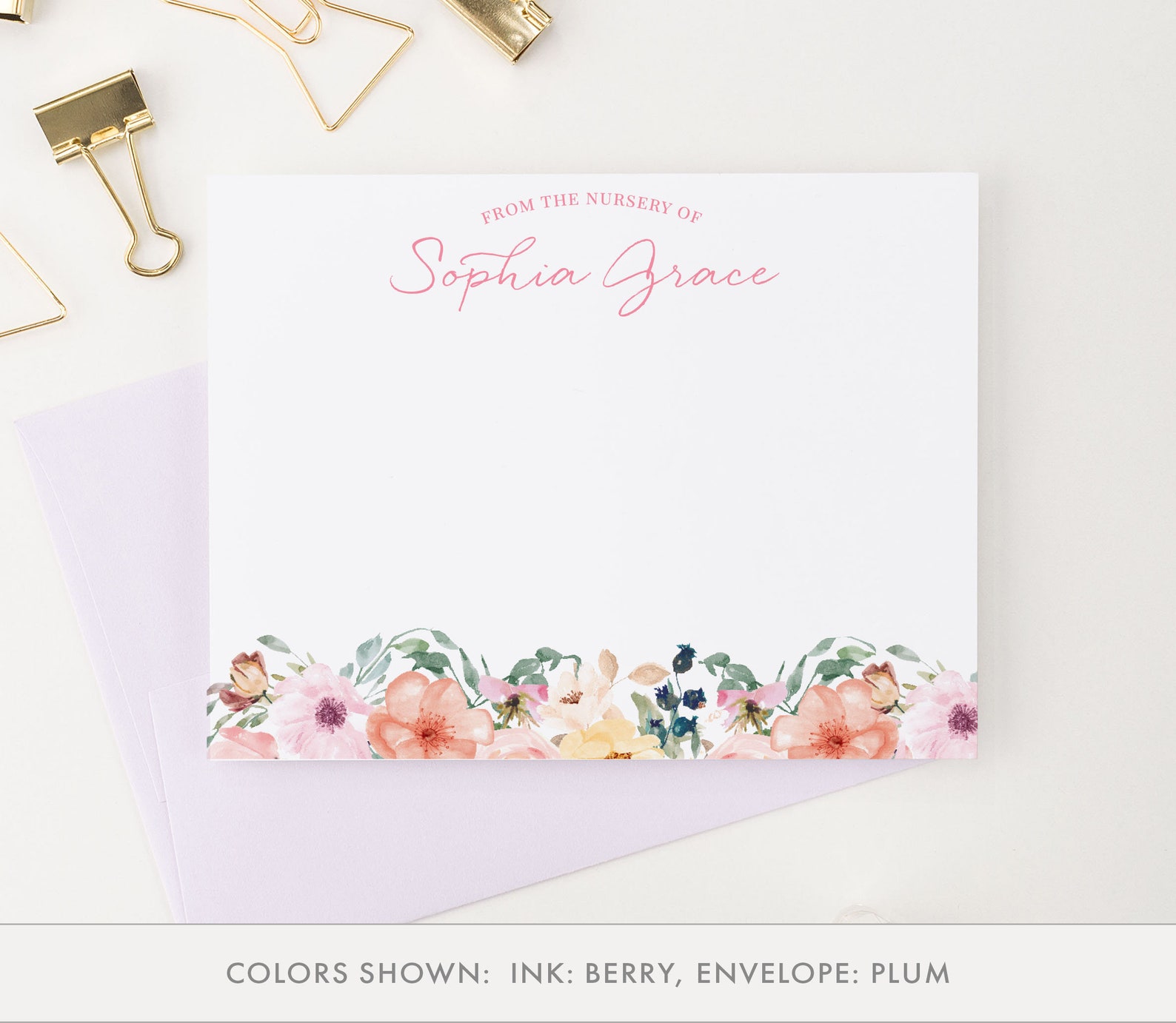 Personalized Baby Thank You Cards Girl Baby Girl Thank You - Etsy