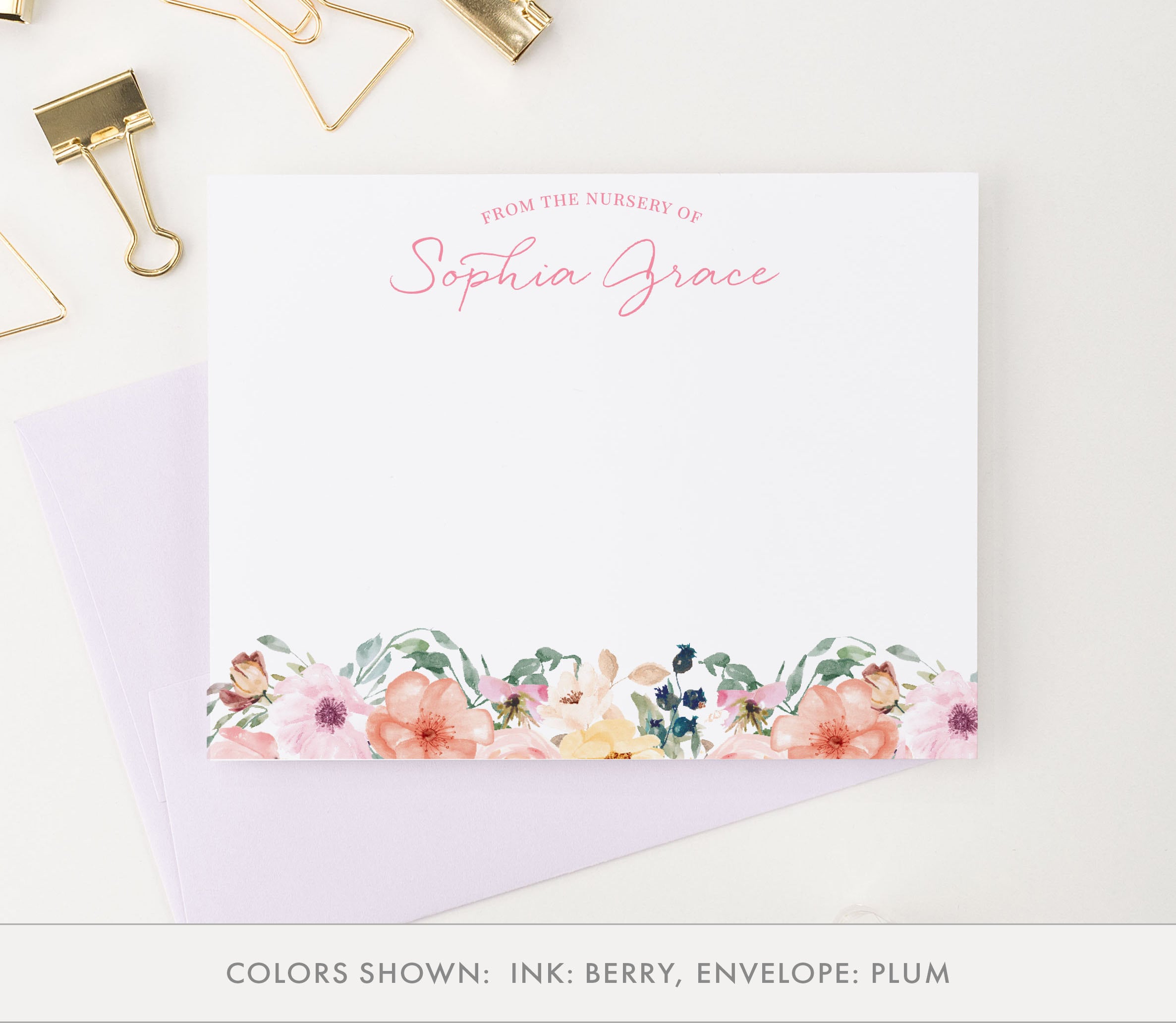 Personalized Baby Thank You Cards Girl Baby Girl Thank You | Etsy