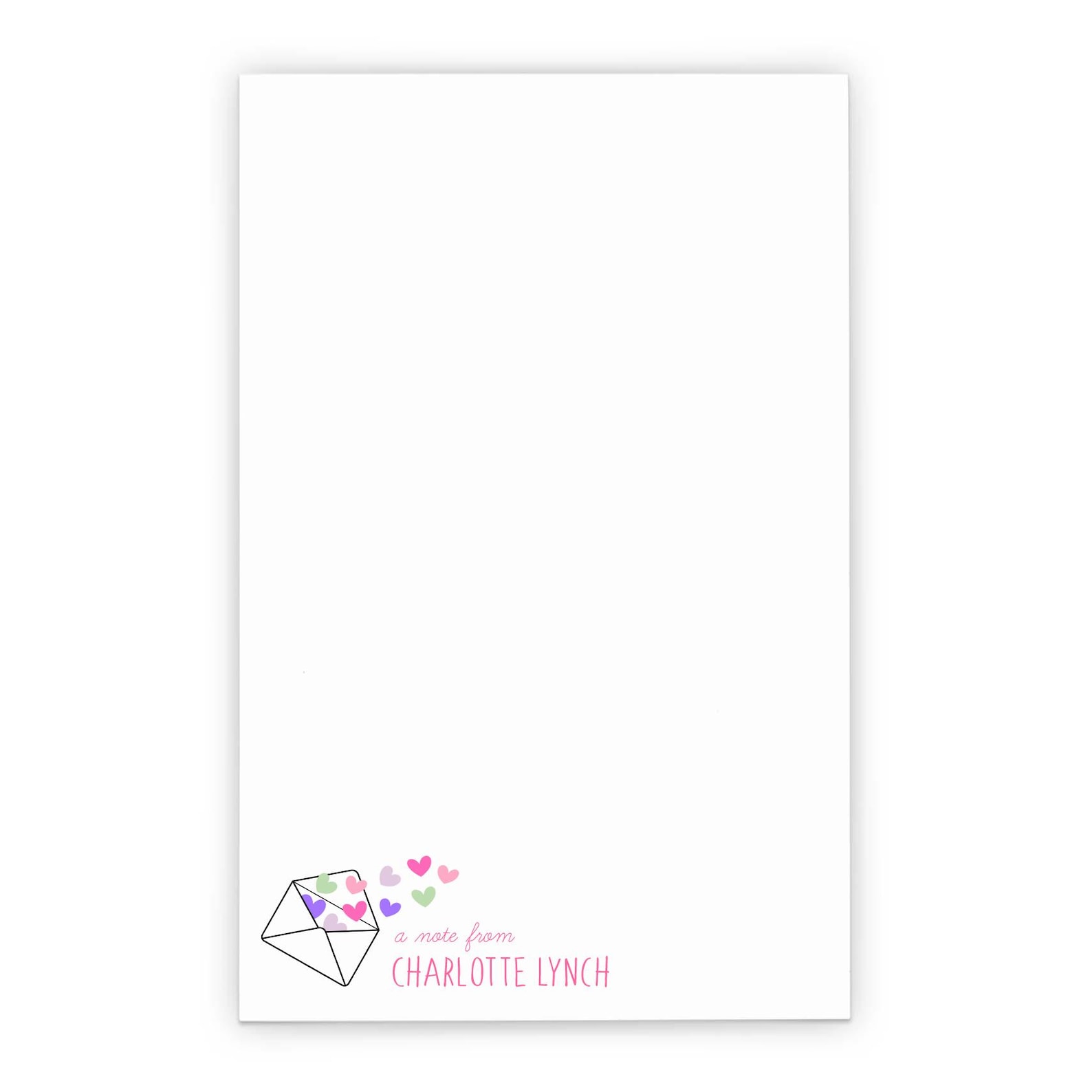A Note From Notepad for Girls Personalized Stationary, Envelope and ...