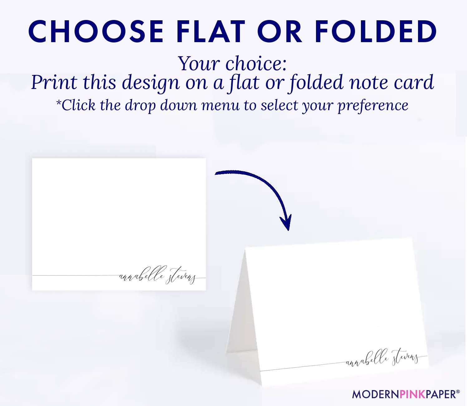 Simple Script Personalized Stationary for Women Elegant Note | Etsy