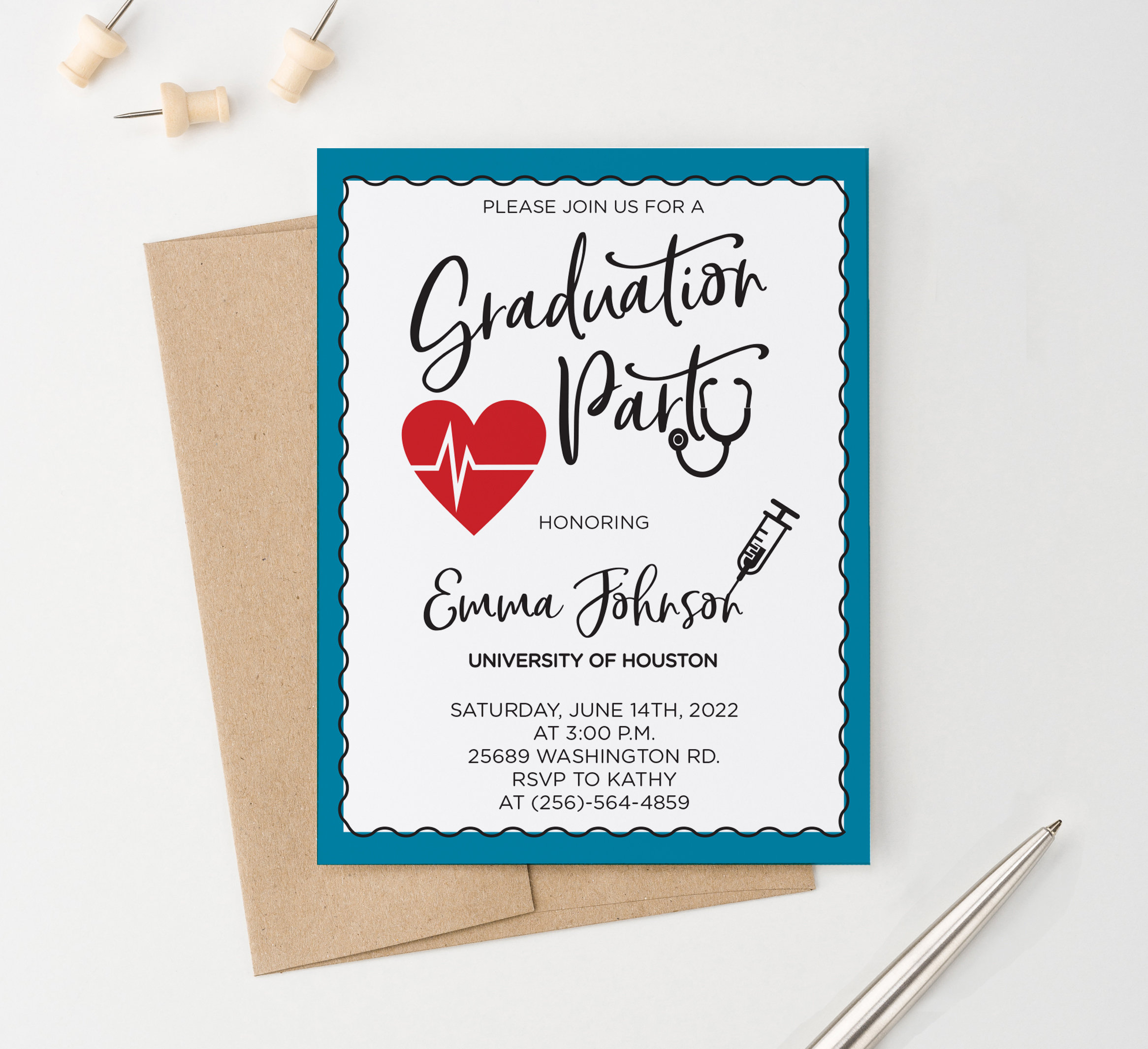 Nursing Graduation Invitations Printable Graduation Invitations