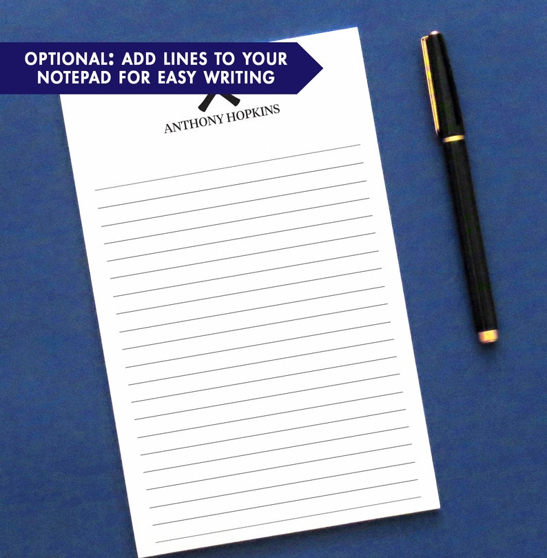 Hammer Silhouette Notepad for Men Personalized Note Pads With Hammer ...