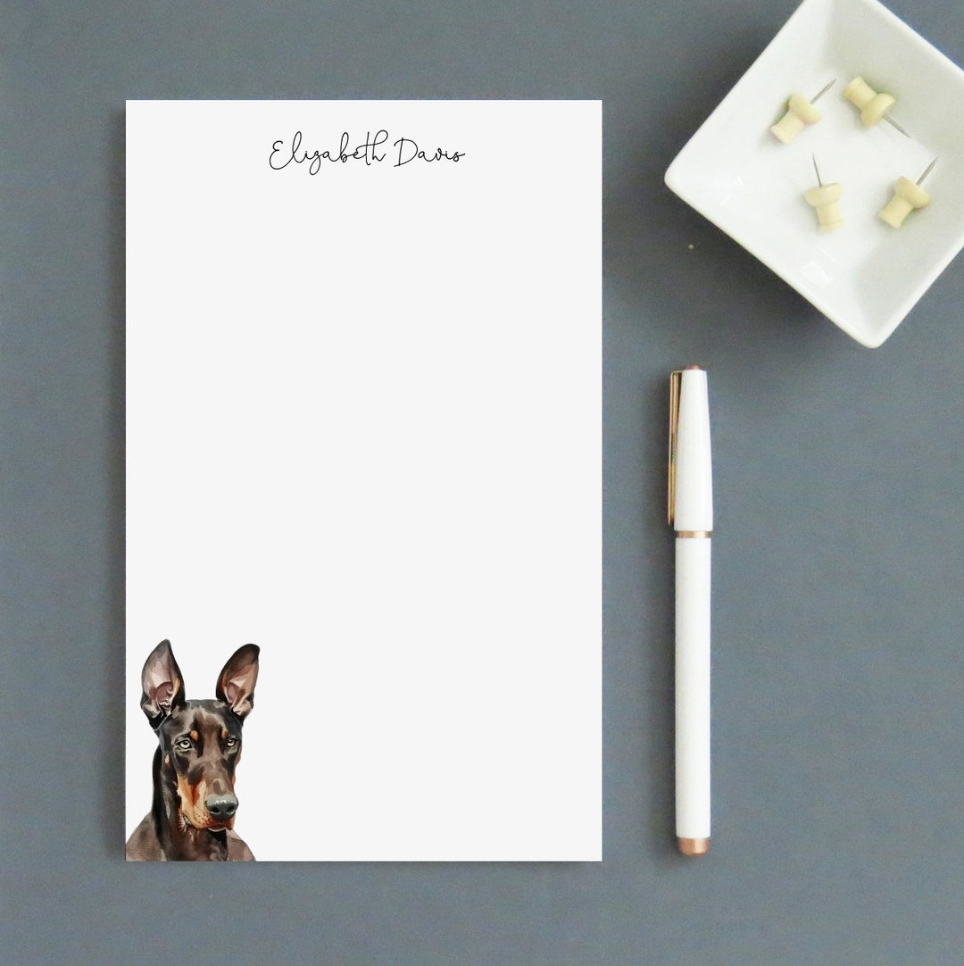 Custom Dog Notepad With Envelopes, Choose Your Dog Breed, Personalized ...