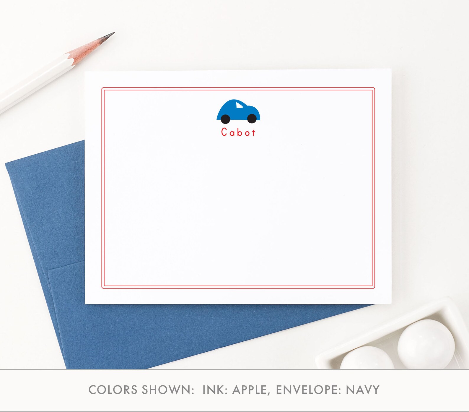 Boys Car Personalized Notecards for Kids Car Thank You Cards - Etsy