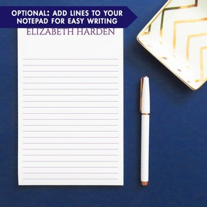 Mens Modern Note Pads Personalized Notepad for Men Custom Stationary ...