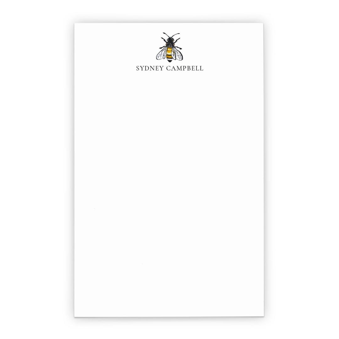 Bumble Bee Personalized Notepads for Women Cute Bee Stationary Paper ...