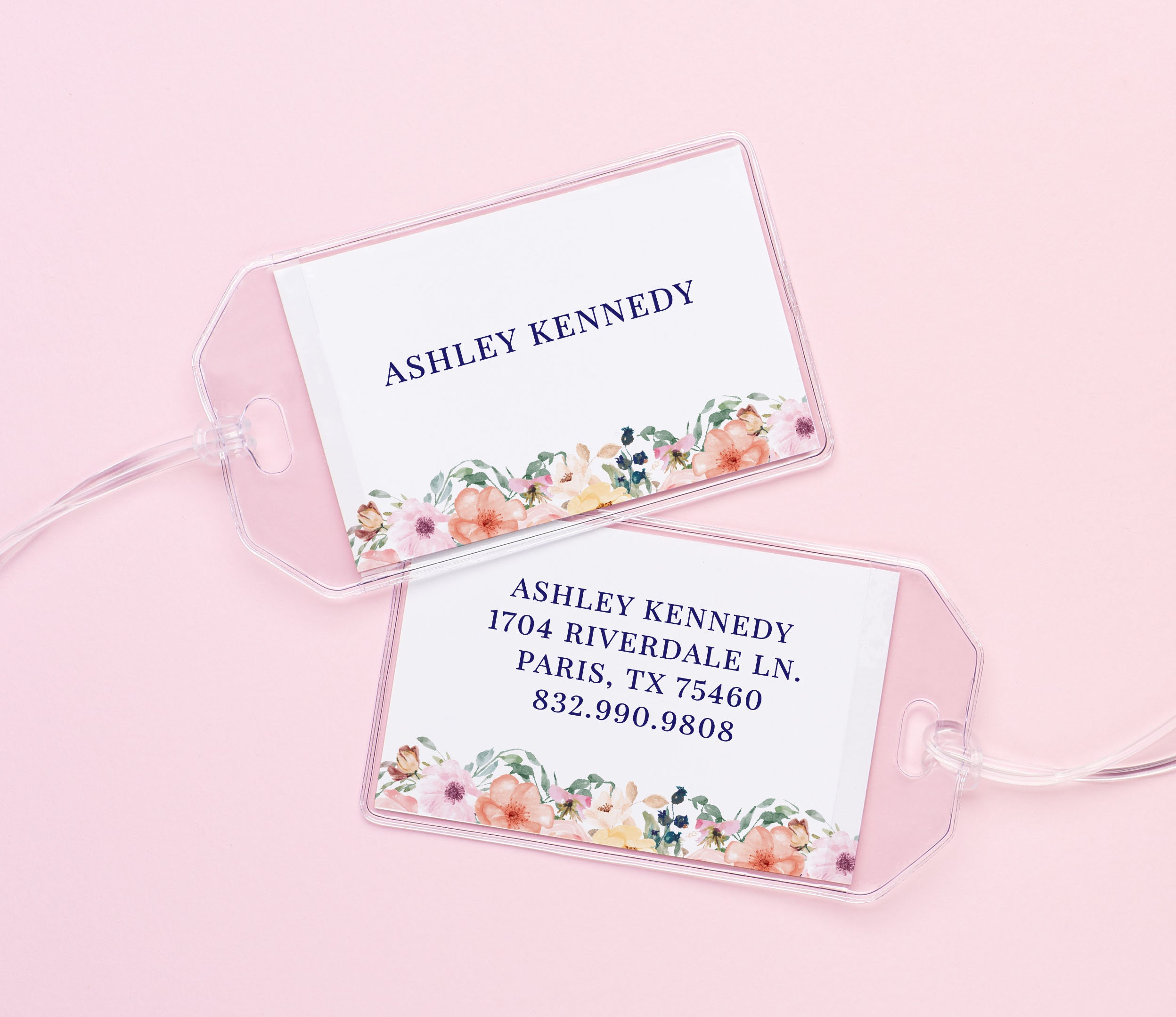 Personalized Diaper Bag Tag for Girls Backpack Tag Elegant - Etsy