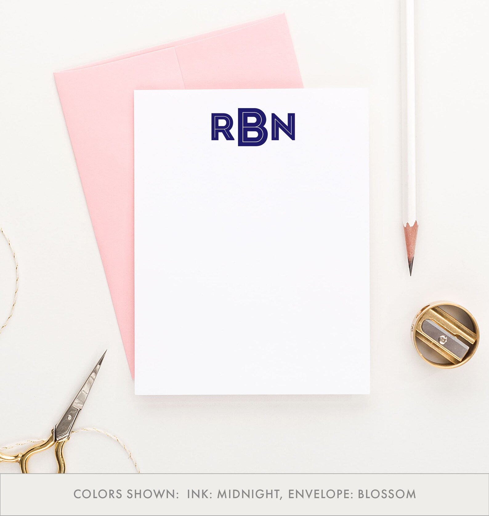 Personalized Monogram Stationery Set Personalized Monogram - Etsy
